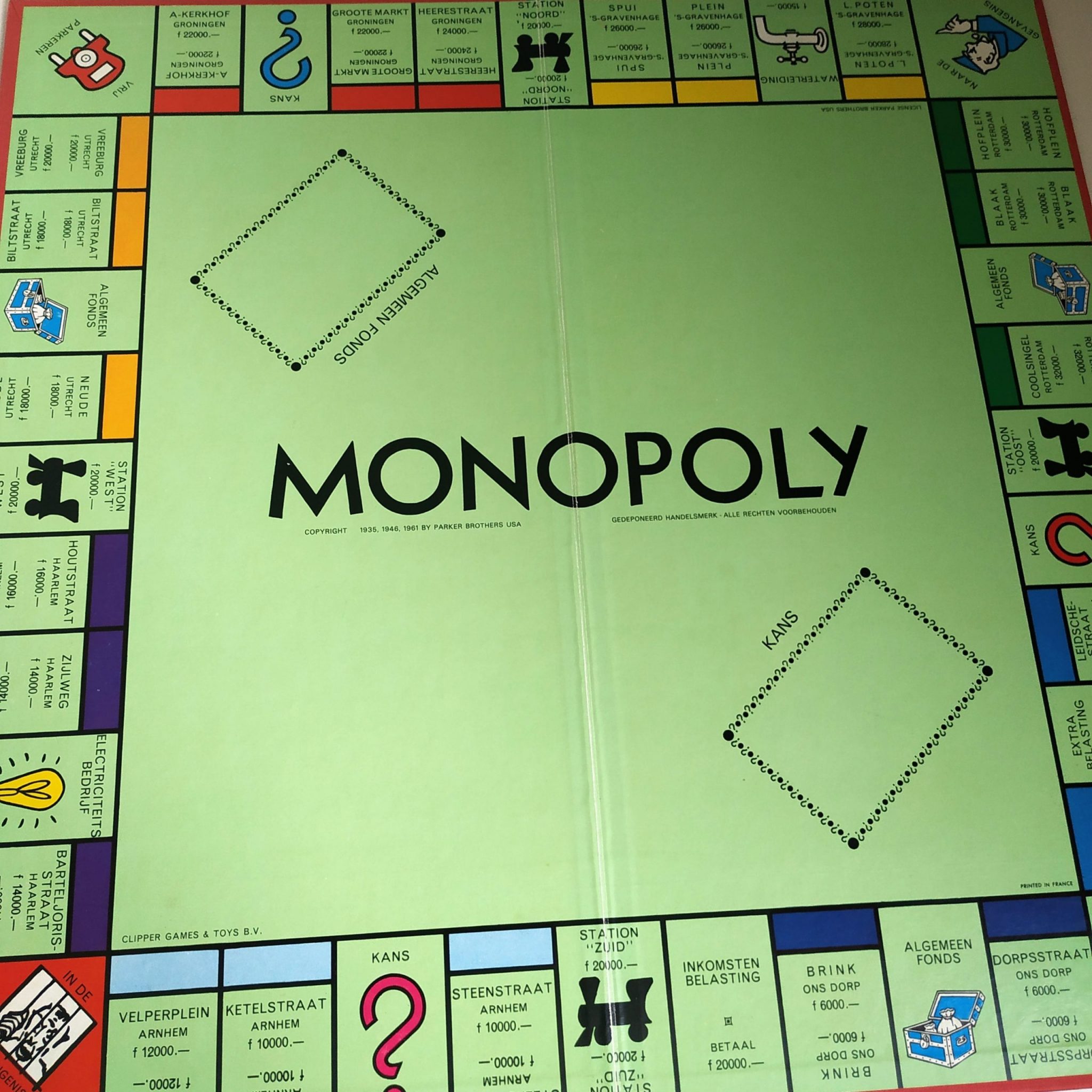 Vintage Spel Monopoly uit de Jaren 70 - Queens Vintage