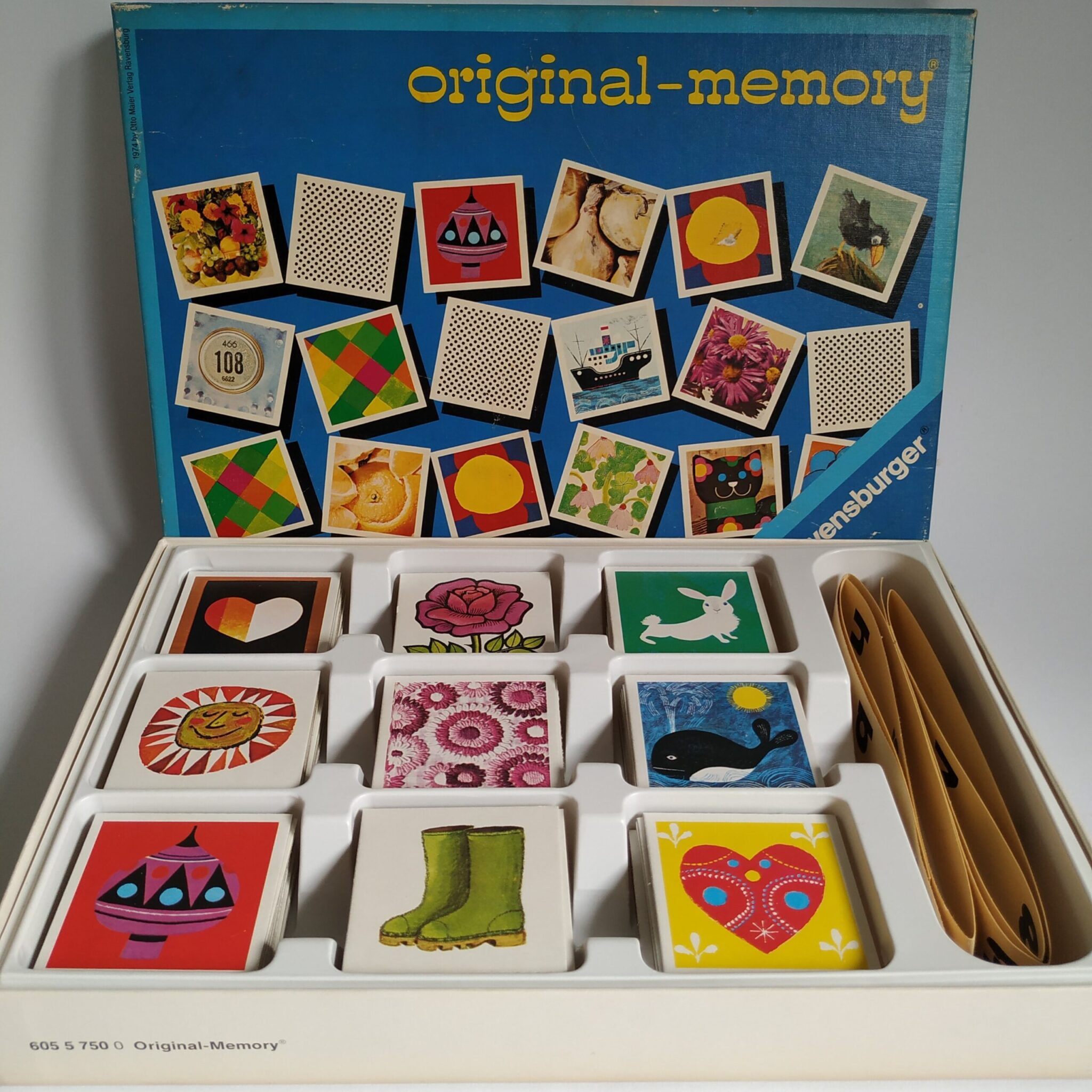 Vintage Original - Memory Ravensburger 1974 - Queens Vintage