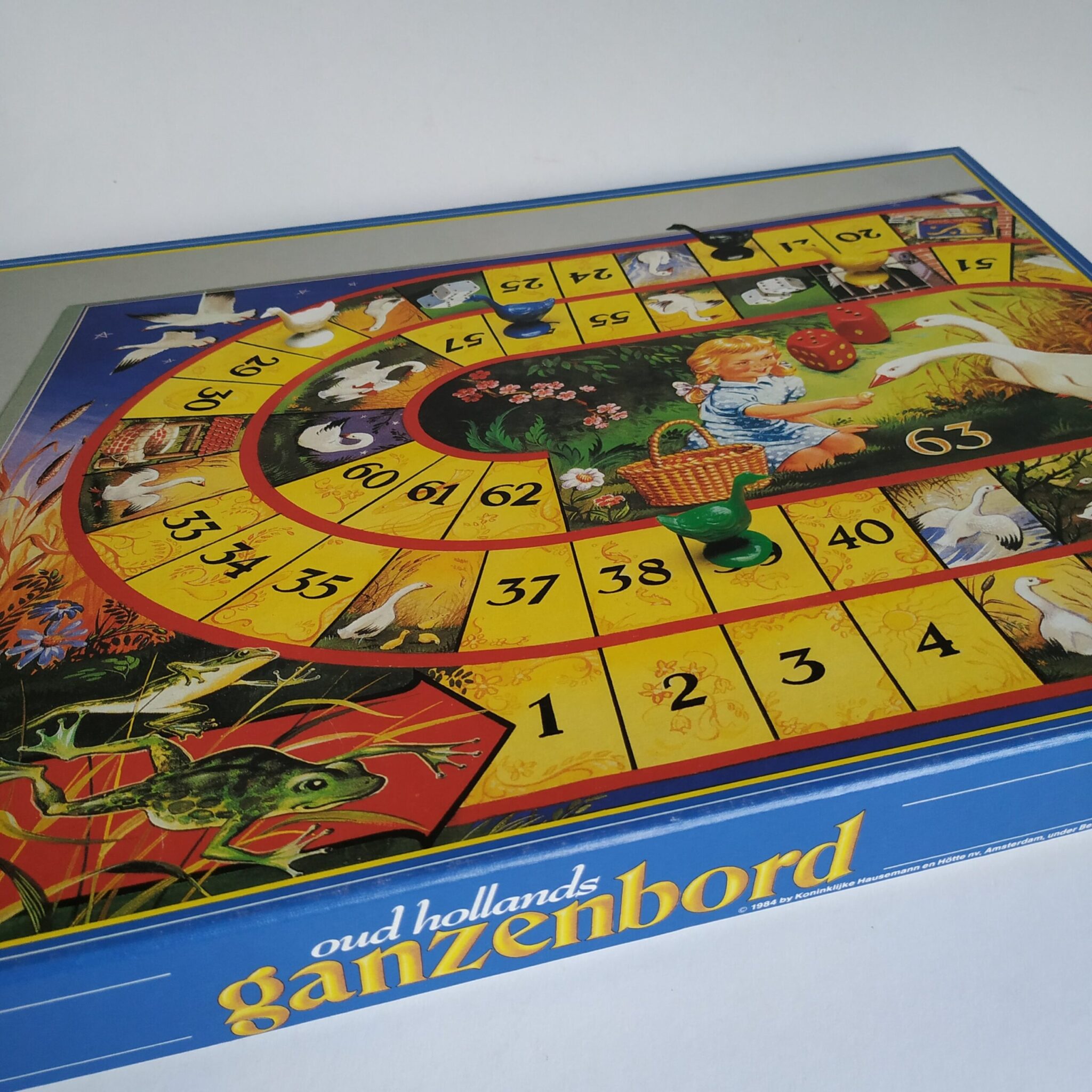 Vintage Oud Hollands Ganzenbord Spel Jumbo 1984 - Queens Vintage